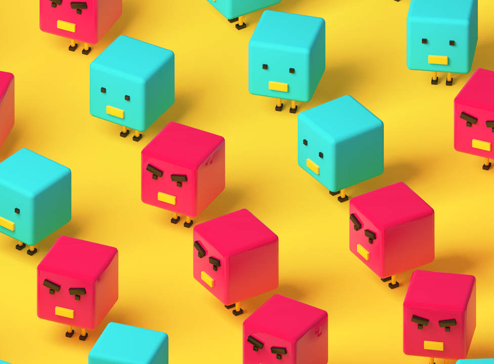 87聊C4D 001立方体小角色_87time-站酷ZCOOL