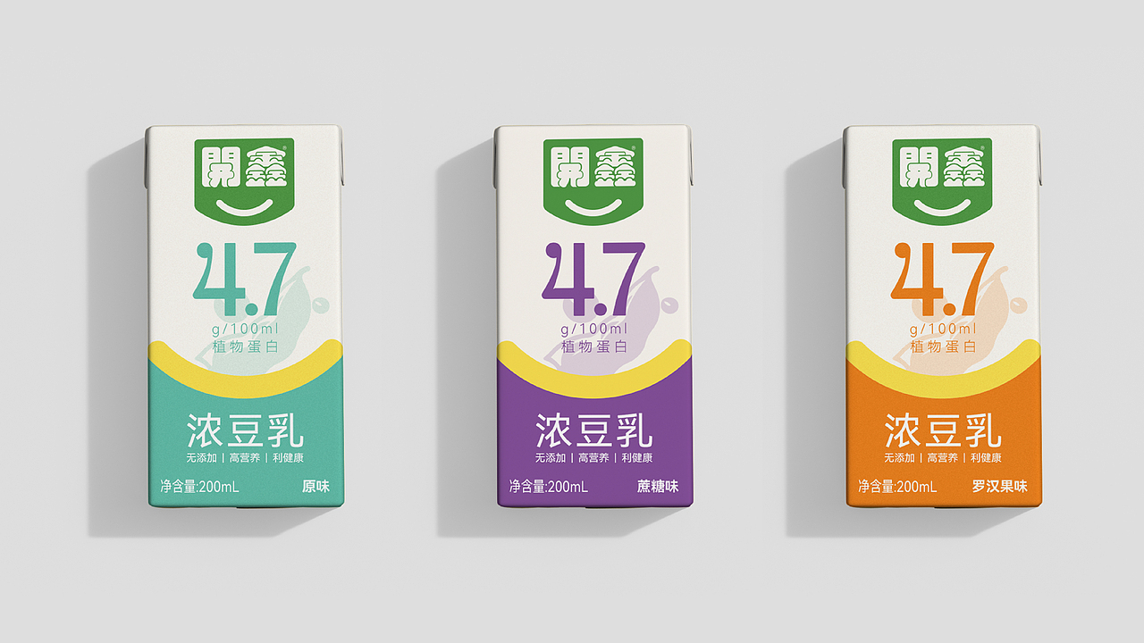 開鑫浓豆乳 包装设计 | CHENG成设计_CHENG成设计-站酷ZCOOL