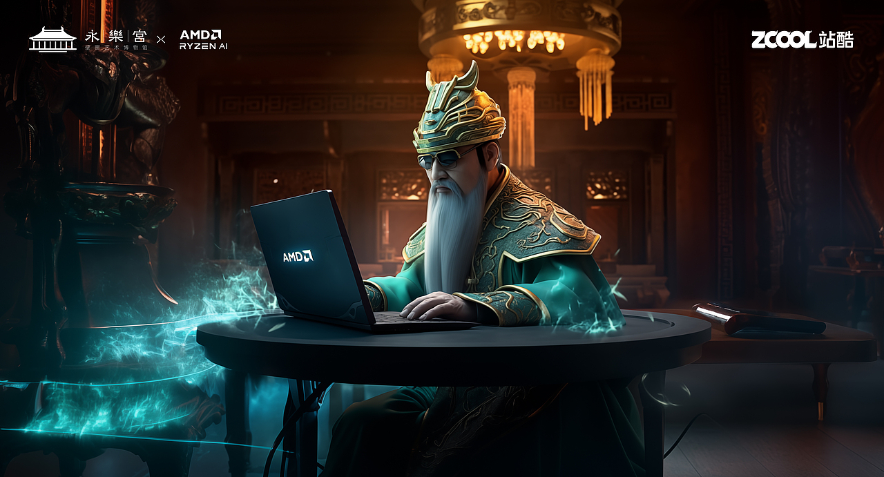 神仙也AI用AMD_晨小晨2-站酷ZCOOL
