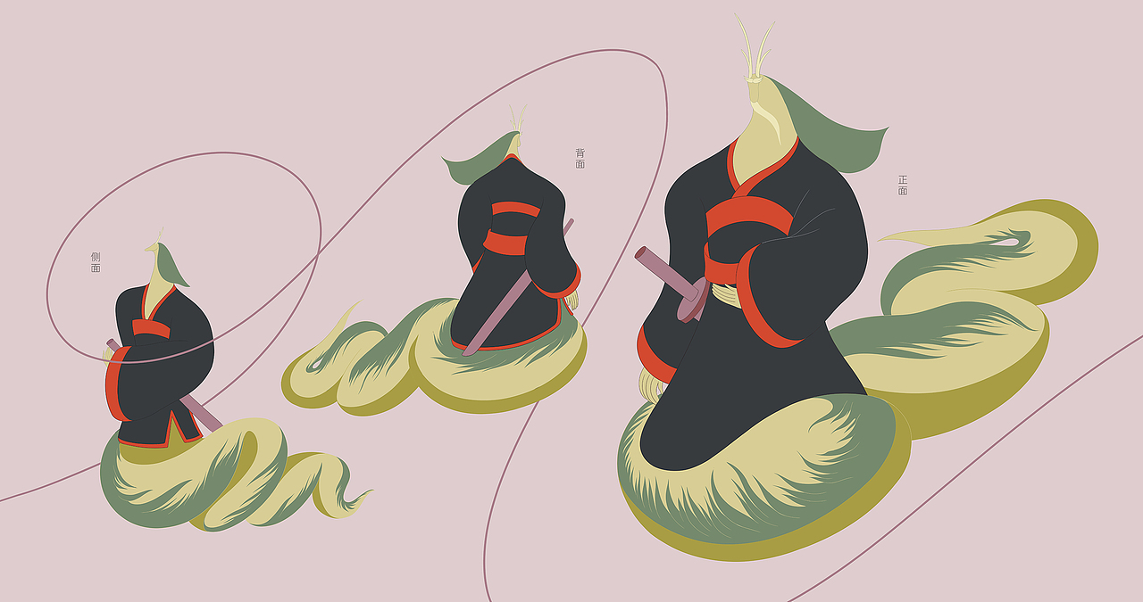 神兽形象100/一代宗师IP形象设计（犼龙凤）_透明画手郭小浩-站酷ZCOOL