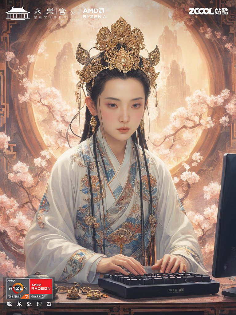 永乐宫-AMD赛博修仙_南故笙烟见欢颜-站酷ZCOOL