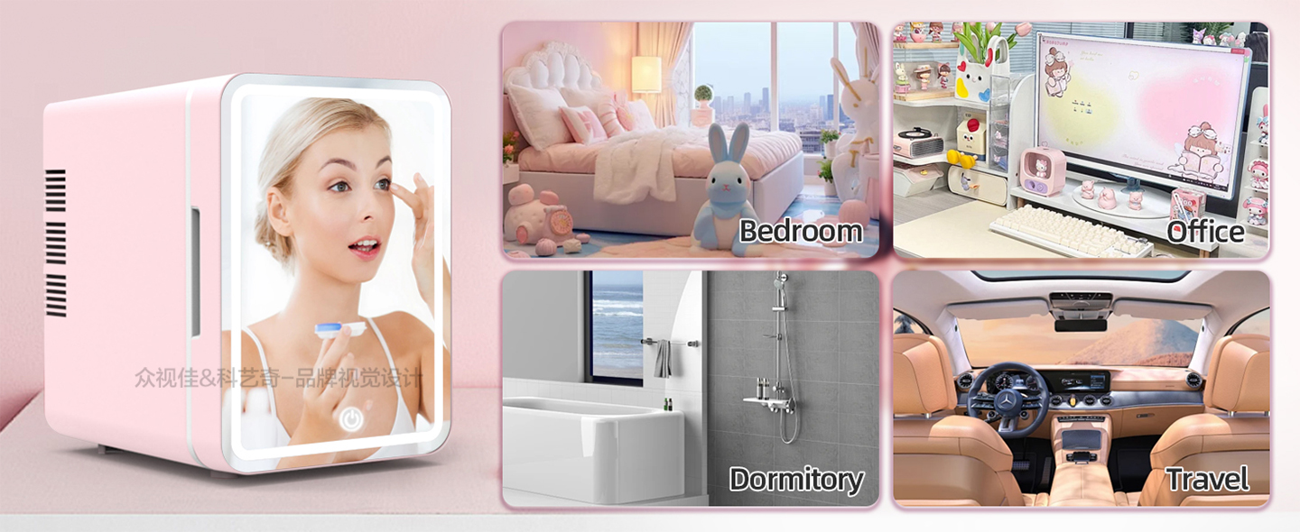 镜面冰箱亚马逊主图A+页面设计~_众视佳品牌设计-站酷ZCOOL