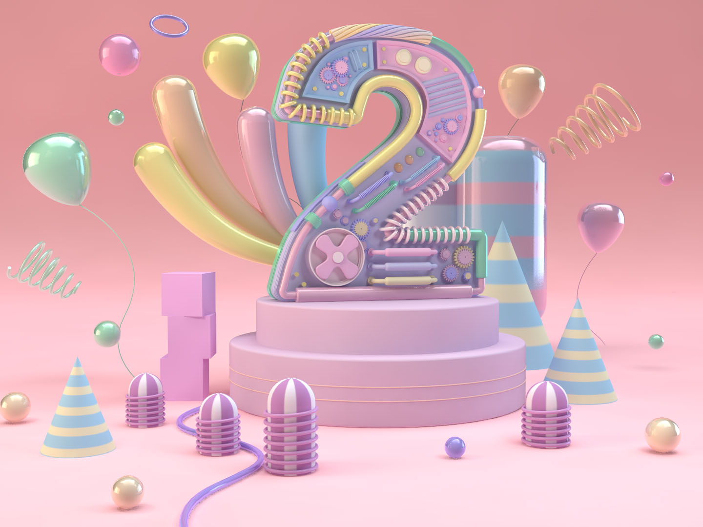 C4D场景建模临摹练习_xuyuxin-站酷ZCOOL