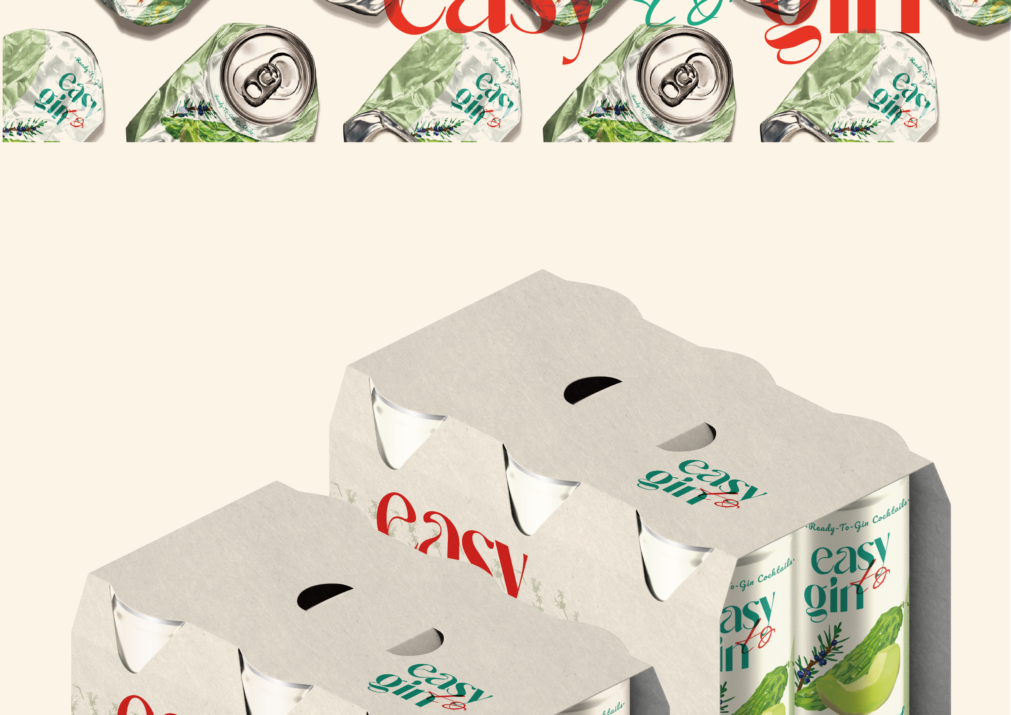 【原创】easy to gin 罐装酒精饮料包装设计_窝瓜在钢筋水泥-站酷ZCOOL