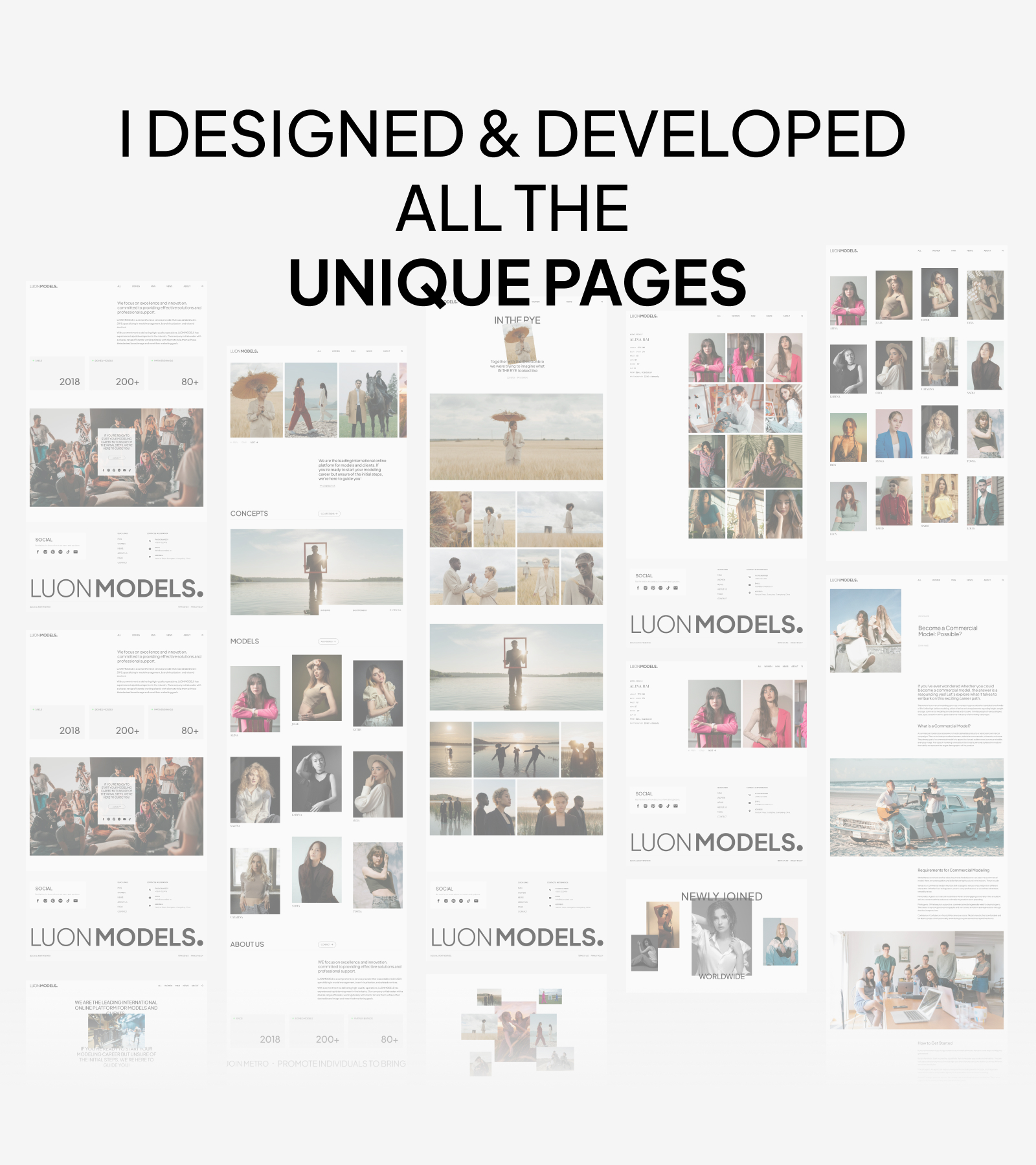 模特品牌官网 - Models Website_Ricocc-站酷ZCOOL