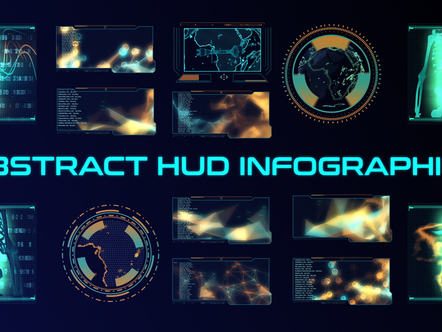 AE模板|科幻风格未来派动画抽象HUD元素信息图表游戏_猿文件网官方账号-站酷ZCOOL