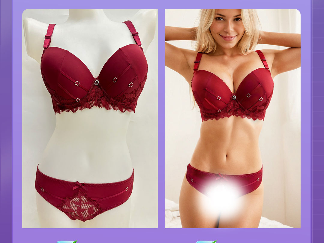 AI电商系列之欧美大码红色内衣_轩贝视觉-站酷ZCOOL