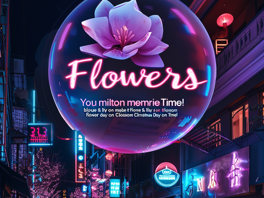 VV Midjourney新作 | 透明荧光花卉的浪漫主义_AIGC微微-站酷ZCOOL