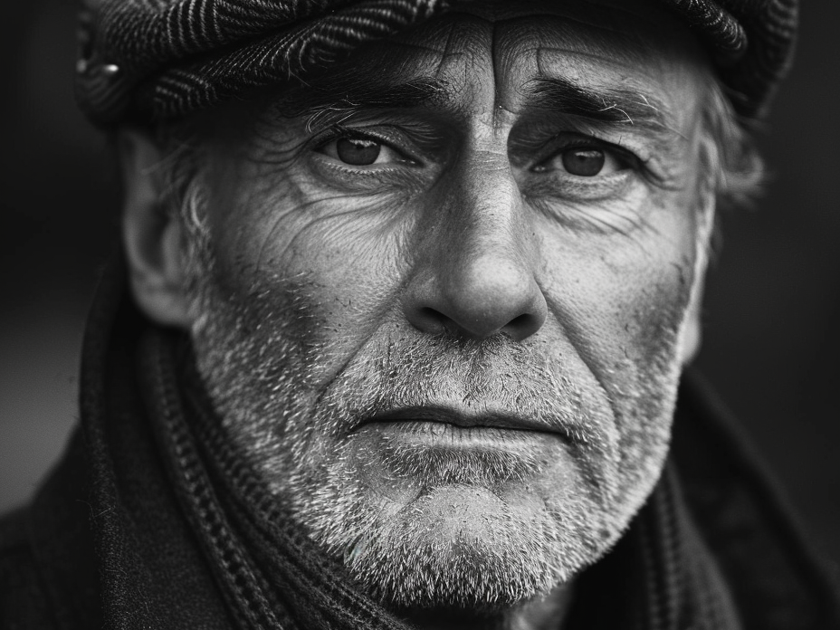 AIGC 大师级质感黑白人像_大叔Pro-站酷ZCOOL