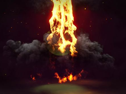 AE模板|3D场景火焰标志LOGO演绎动画片头_猿文件网官方账号-站酷ZCOOL