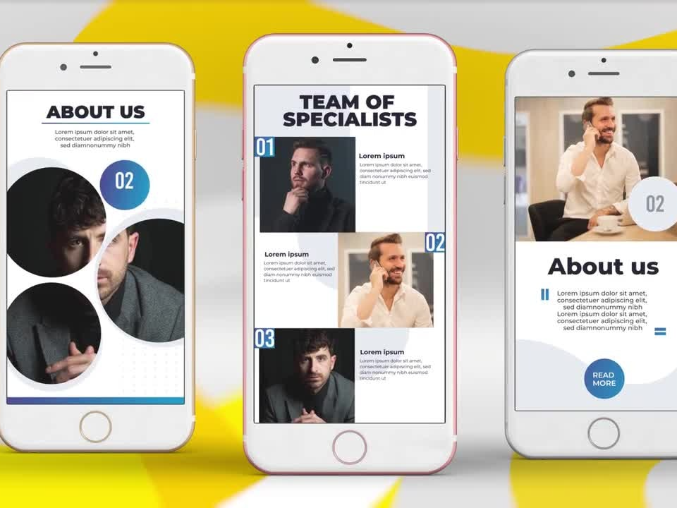 PR模板|竖屏精心设计手机模型企业故事包展示公司业务_猿文件网官方账号-站酷ZCOOL