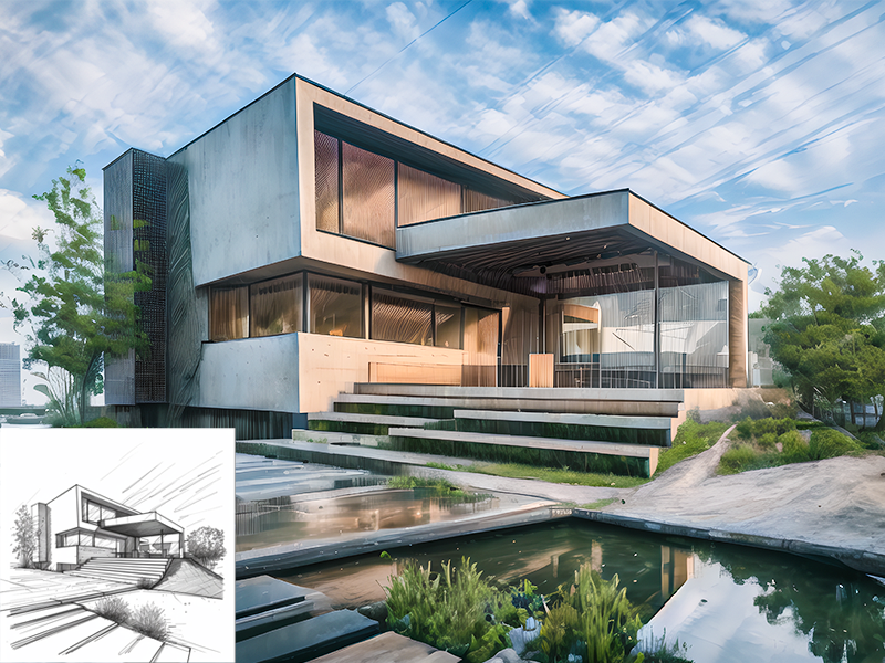 SD将线稿转化成装修图_Colin_su-站酷ZCOOL