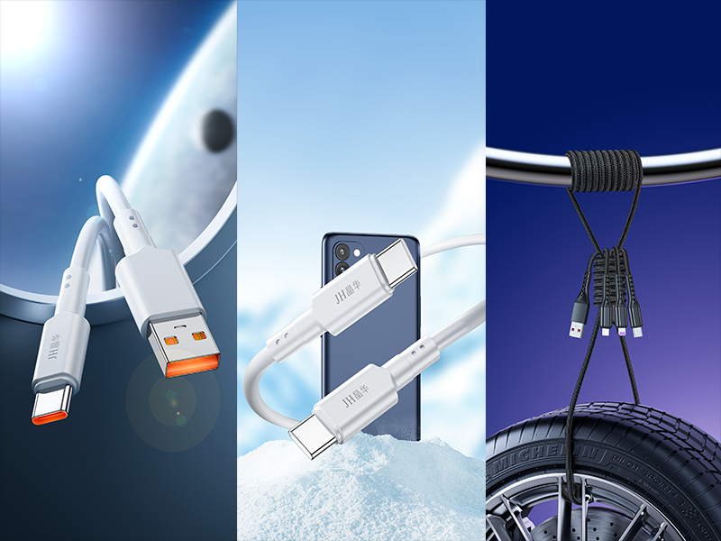 以往工作图03(Type-c线,Micro USB线,Lightning线)_罗小轰-站酷ZCOOL