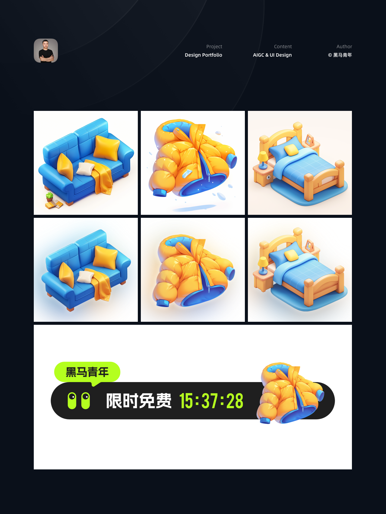 AI 助力 UI/H5 设计作品集_黑马青年-站酷ZCOOL