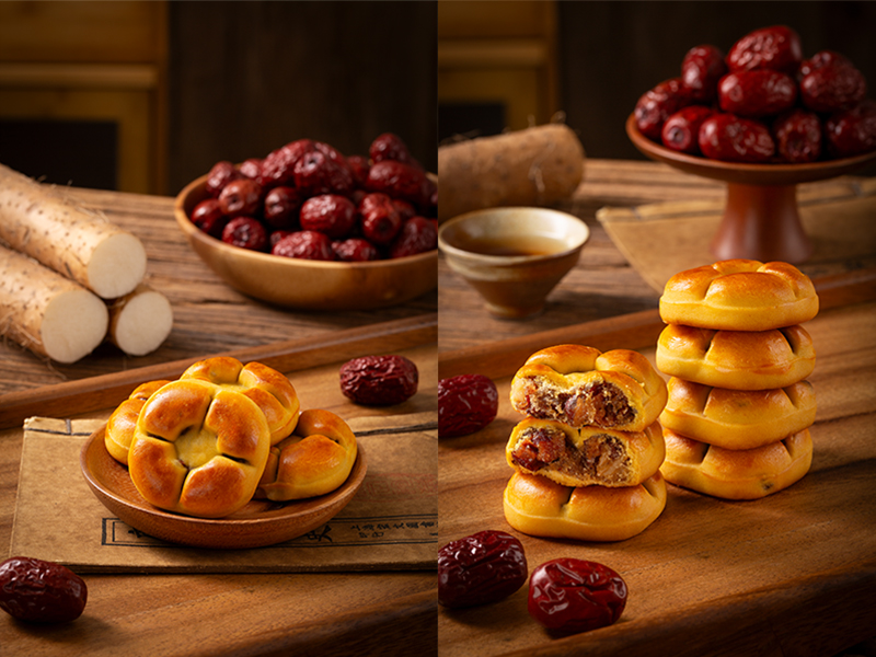 美食摄影｜红枣山药核桃饼_LeftStudio-站酷ZCOOL