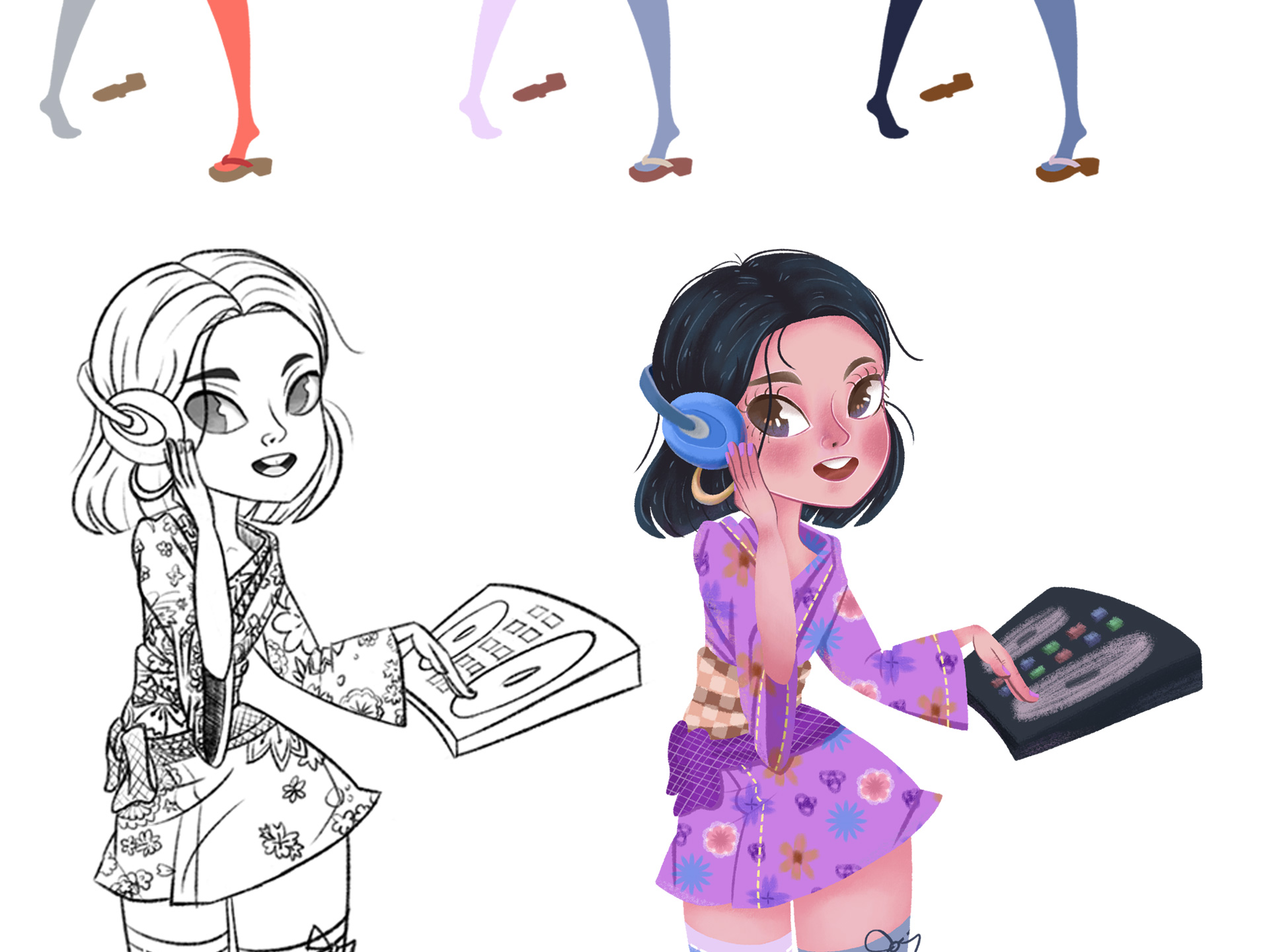 原创角色插画设计_张屁屁_PP-站酷ZCOOL