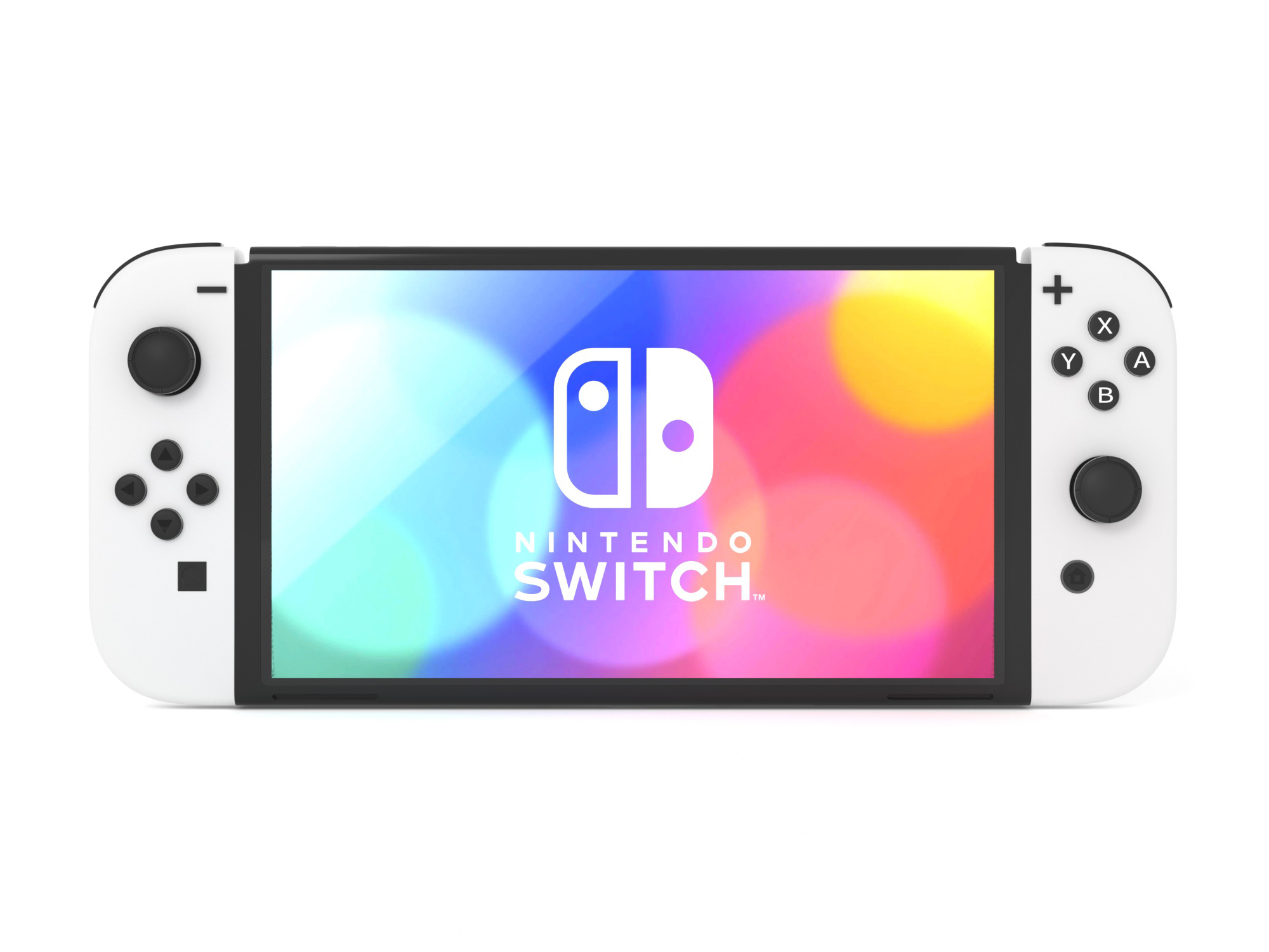 Switch OLED产品建模渲染(C4D+OC3.07)_假小孩-站酷ZCOOL