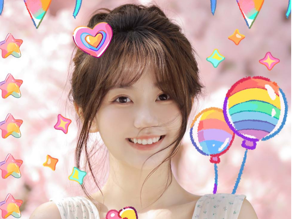 夏日炎炎 | 彩虹派对贴纸_爱笨豆-站酷ZCOOL