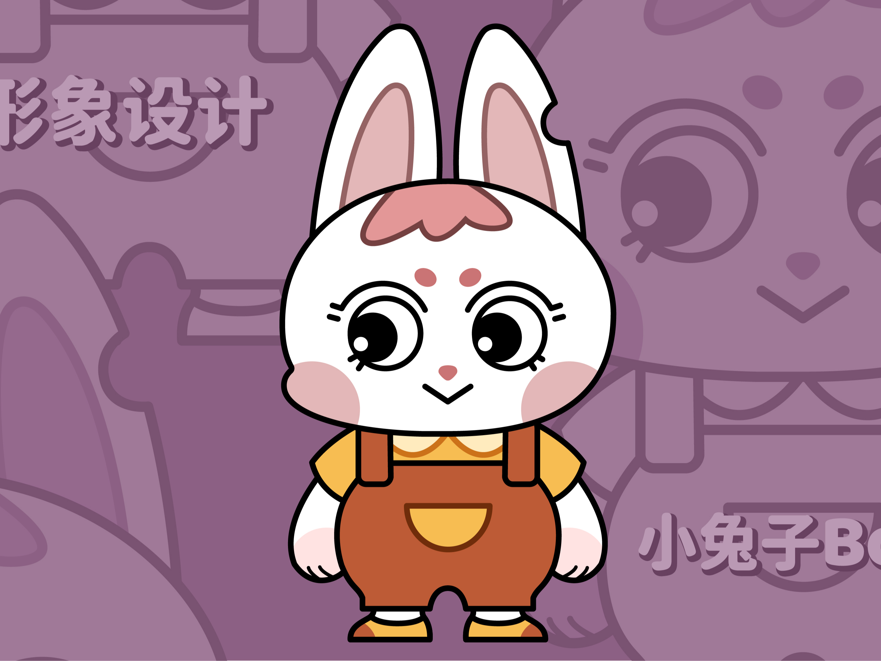 IP形象设计—小兔子Boki_Tung桐-站酷ZCOOL