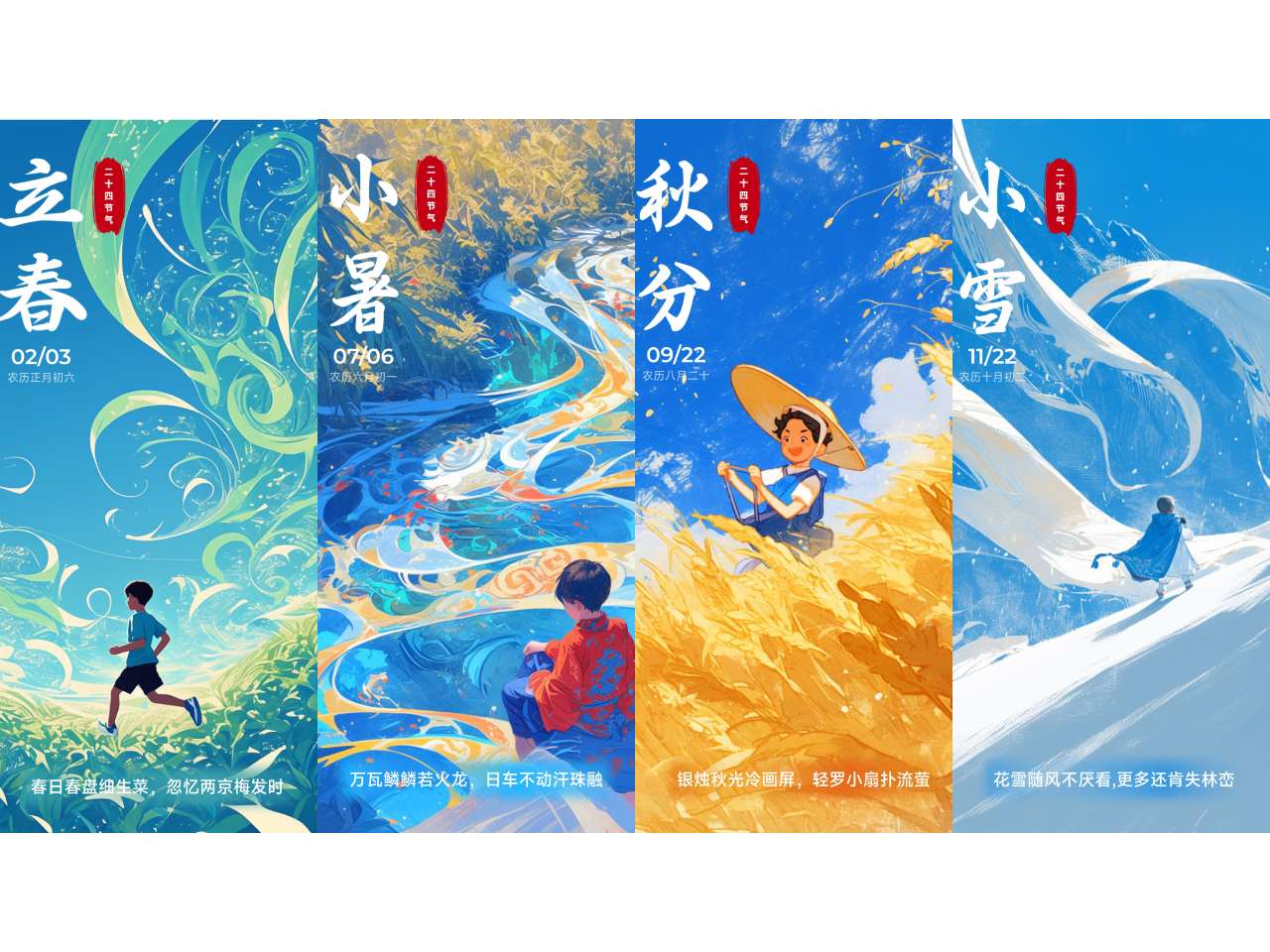 MJ对节气海报以及H5的创作_七禾记-站酷ZCOOL