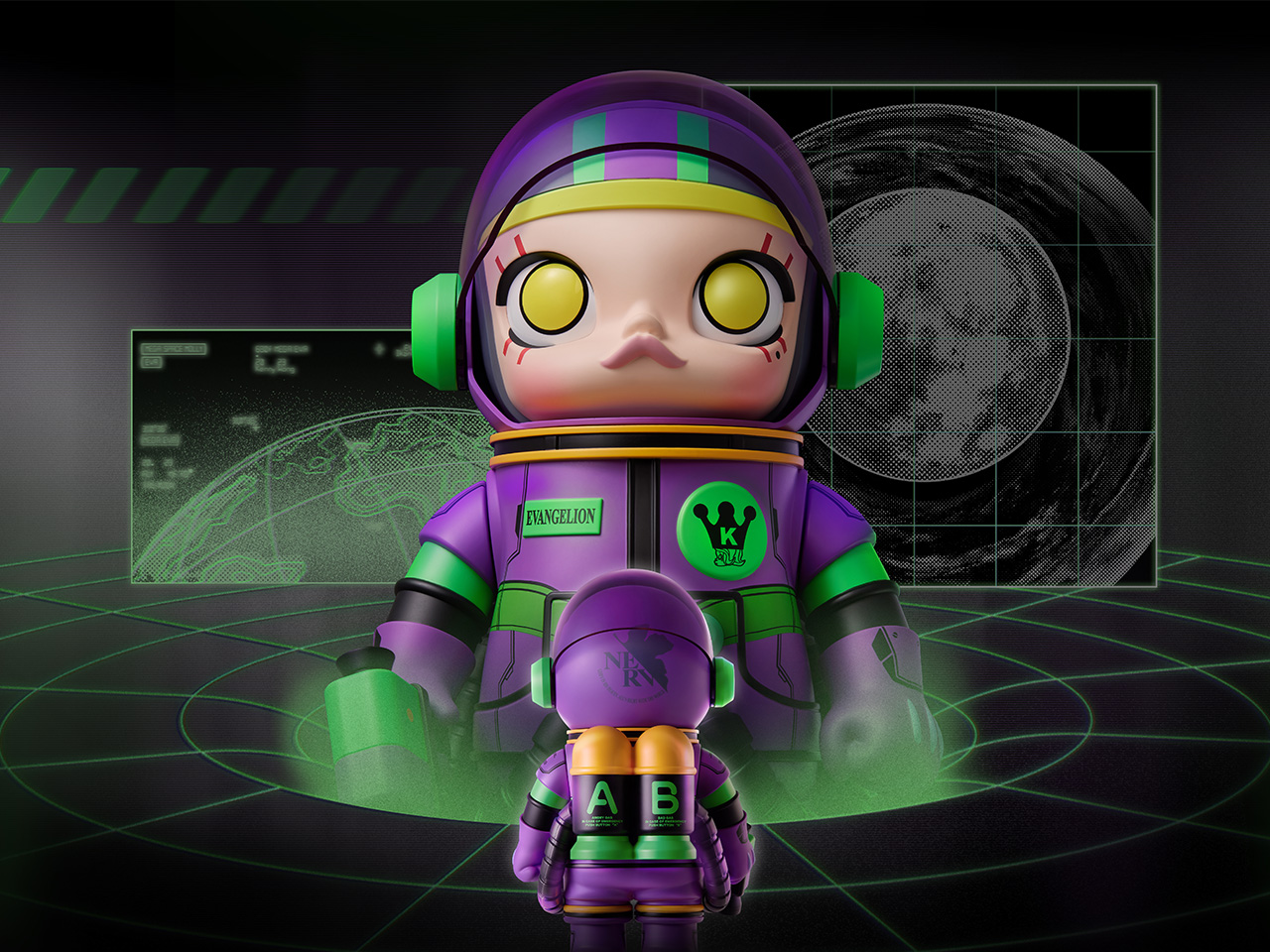 泡泡玛特｜MEGA SPACE MOLLY 新世纪福音战士 橙社ODL_橙社ODL-站酷ZCOOL