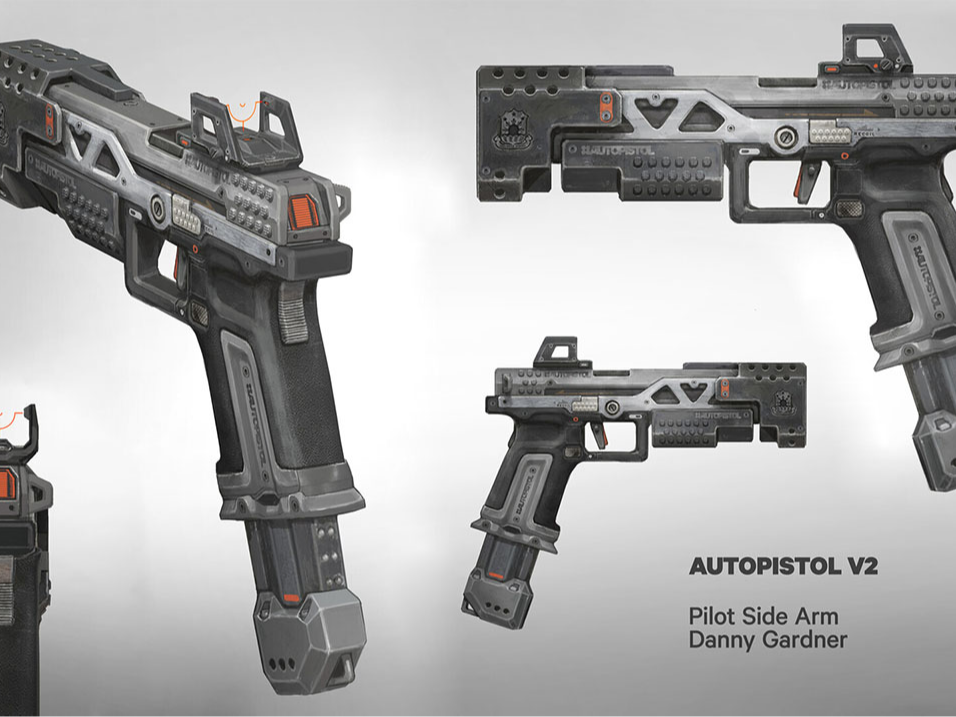 3dmax-Apex英雄RE-45自动手枪模型制作教程。3dmax建模_Alan安澜-站酷ZCOOL