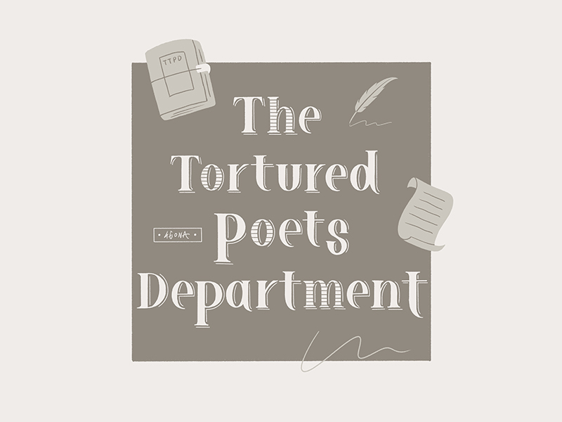 iPad Lettering NO.20 - Taylor Swift · TTPD_TEONA_nuoR-站酷ZCOOL