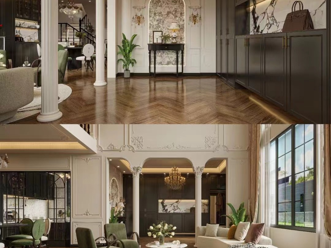 一套法式别墅🏡_周周周周靖琪-站酷ZCOOL