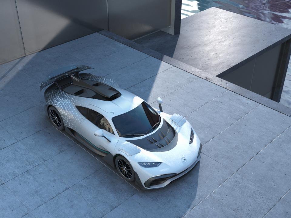 Mercedes Benz AMG one丨C4D_徳文_盾盾-站酷ZCOOL