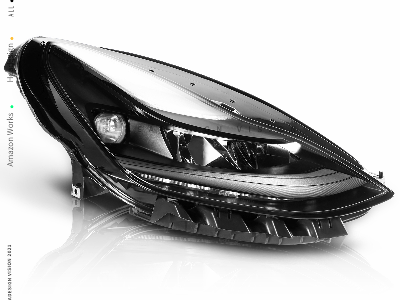 Tesla Model 3大灯产品拍摄_主图设计_A+详情页设计_亚马逊主图设计-站酷ZCOOL