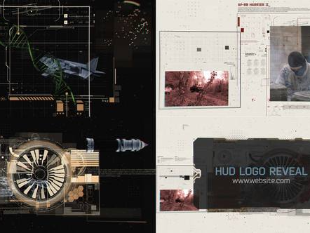 PR模板|简洁动态HUD标志LOGO演绎科技动画开场_猿文件网官方账号-站酷ZCOOL