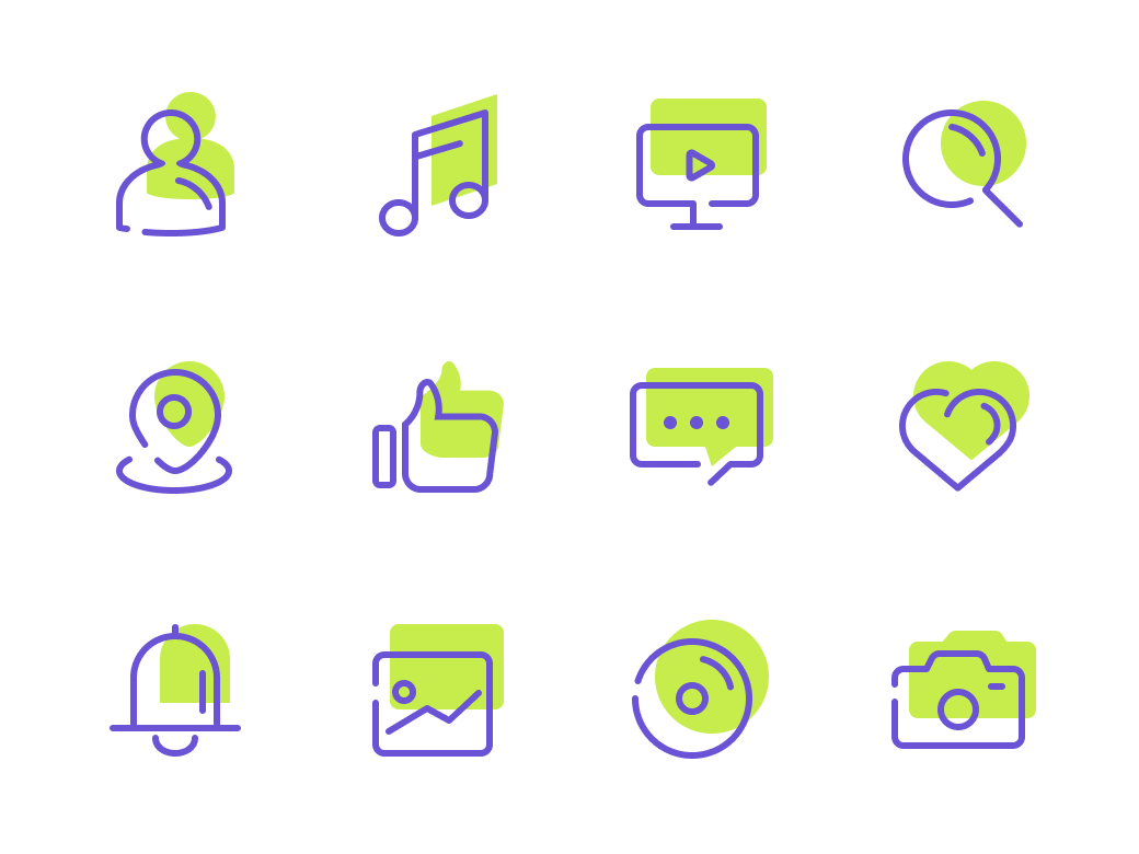 我来打卡啦。练习icon 请速速看过来～_晨雾里的小花草丶-站酷ZCOOL