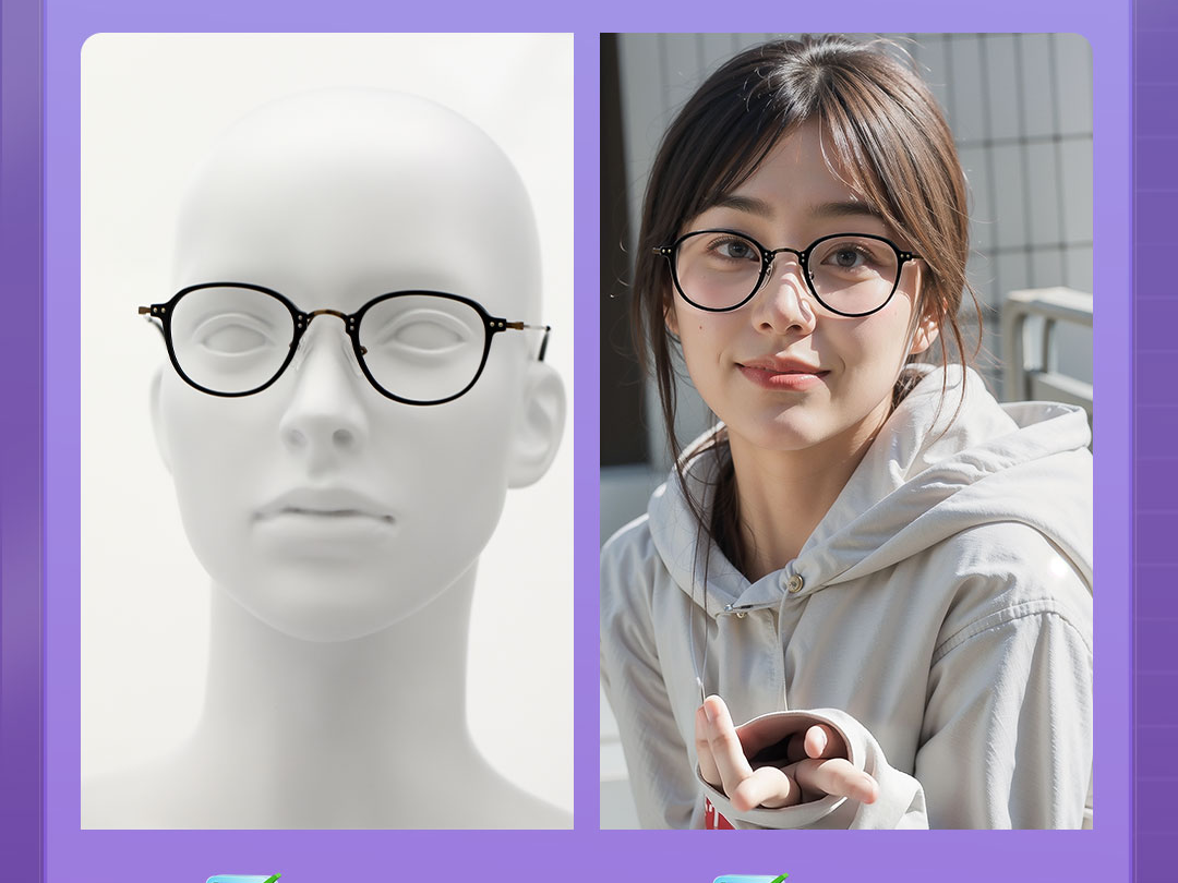 AI电商之黑框眼镜_轩贝视觉-站酷ZCOOL