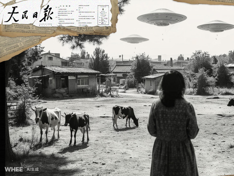 和平小镇飞碟偷牛事件_Hjz果皮-站酷ZCOOL