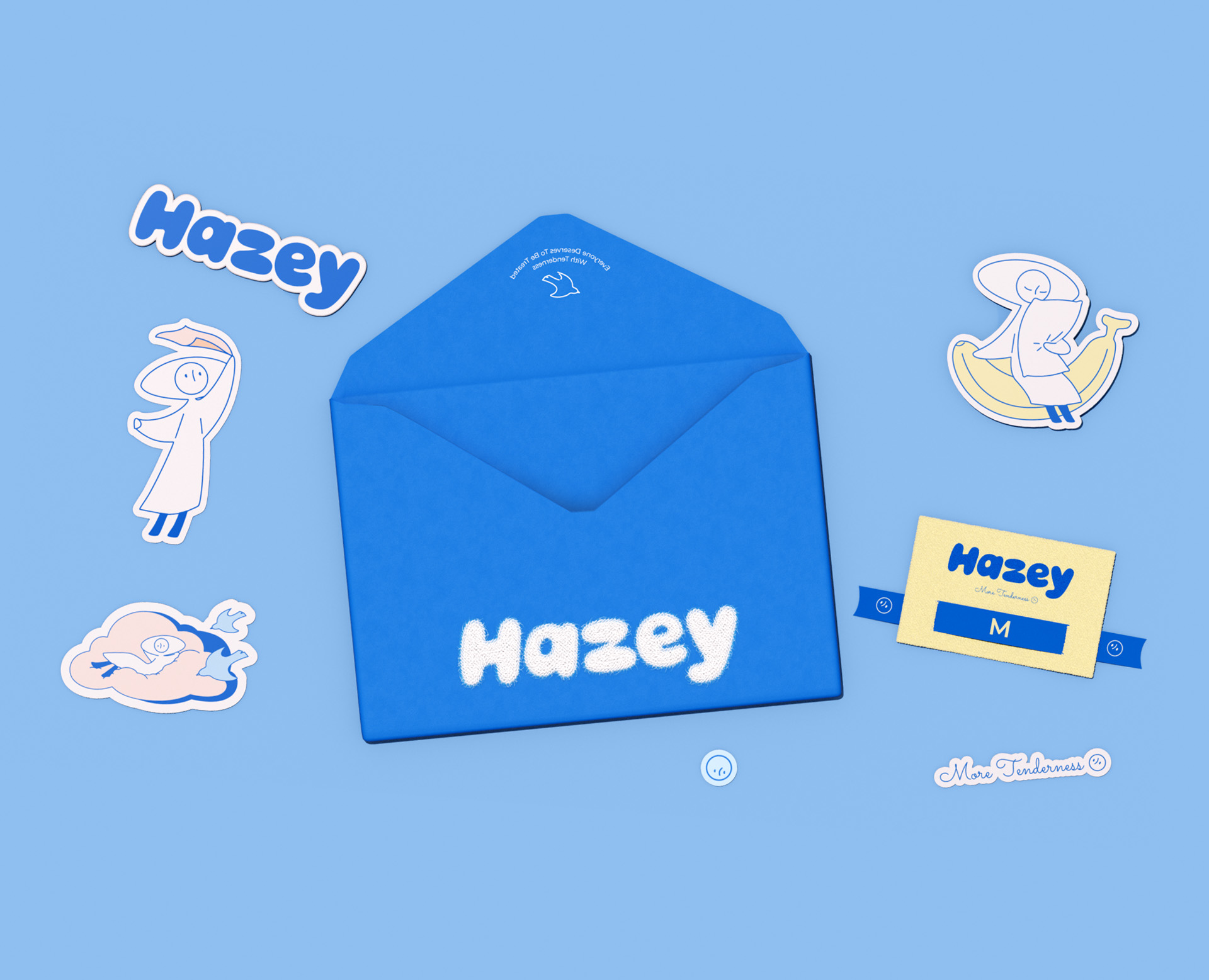 【Hazey】暖愈家居服品牌设计/vi/包装/插画/IP_BUFF品牌设计-站酷ZCOOL