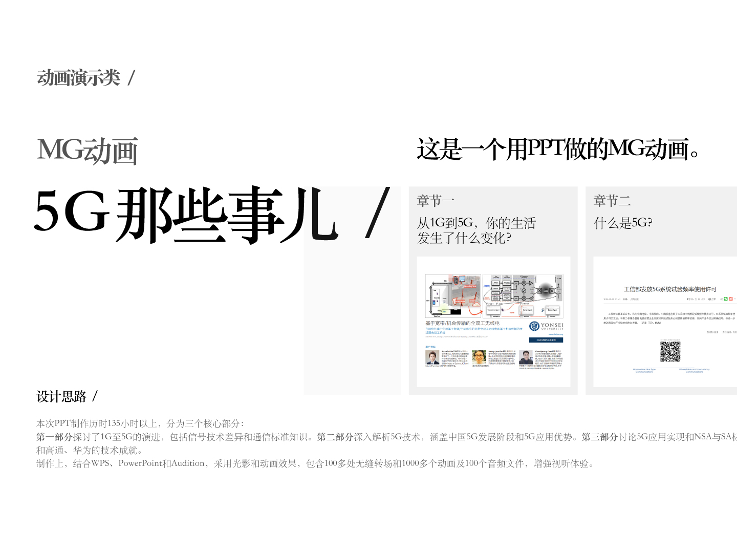 用PPT做的MG动画-5G那些事儿_奥特王子-站酷ZCOOL