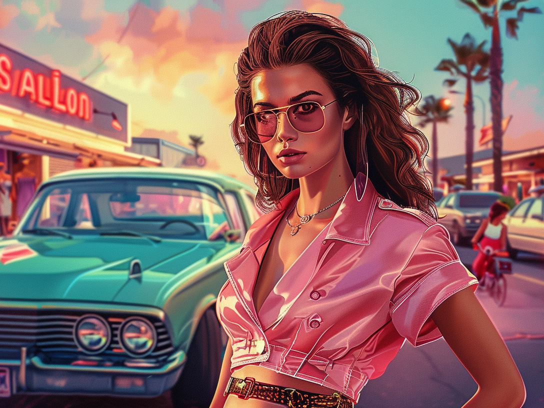 街头插画-美女系列_COOL7518-站酷ZCOOL