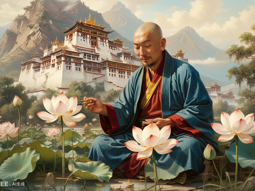 仓央嘉措之十三_海潮如峰-站酷ZCOOL