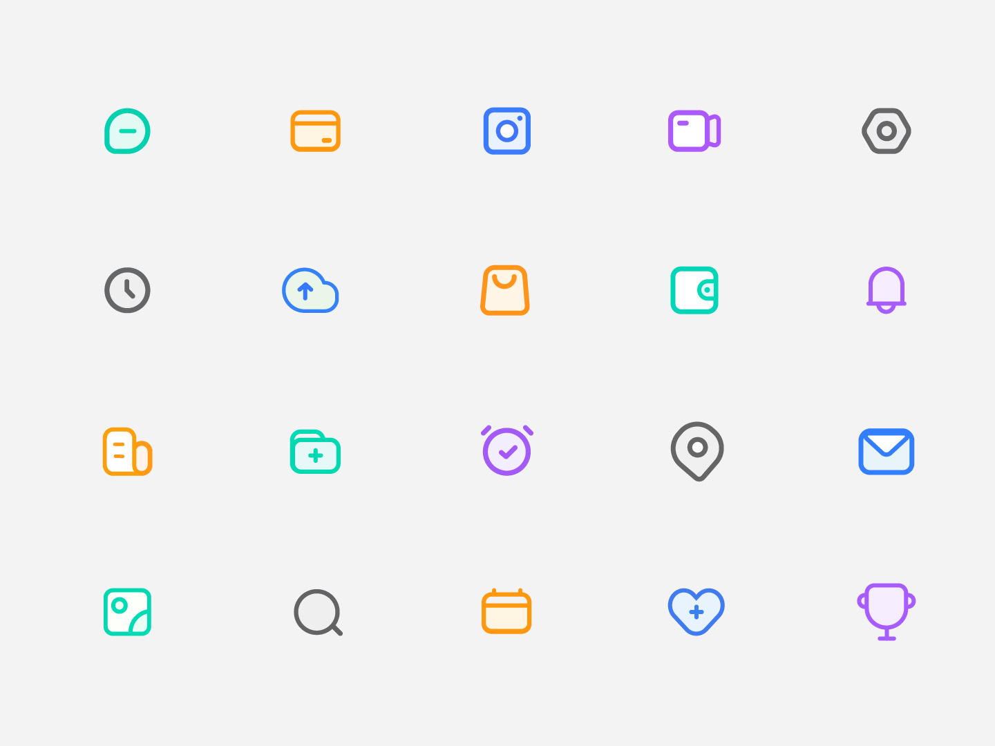 icons图标设计_一只小肥兔-站酷ZCOOL
