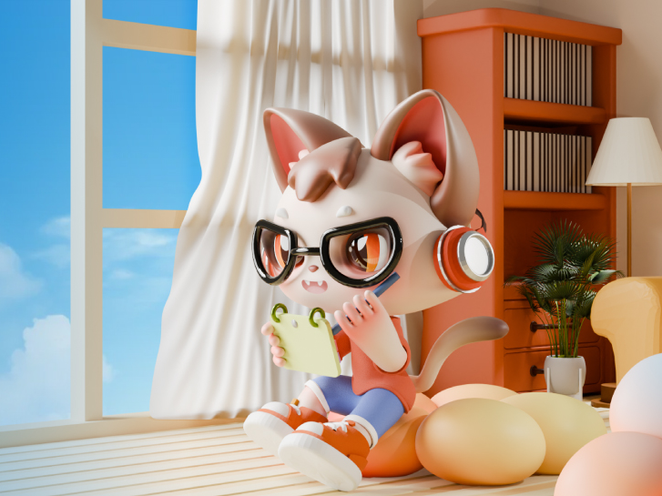 大脸咪的日常生活_匆仔-站酷ZCOOL