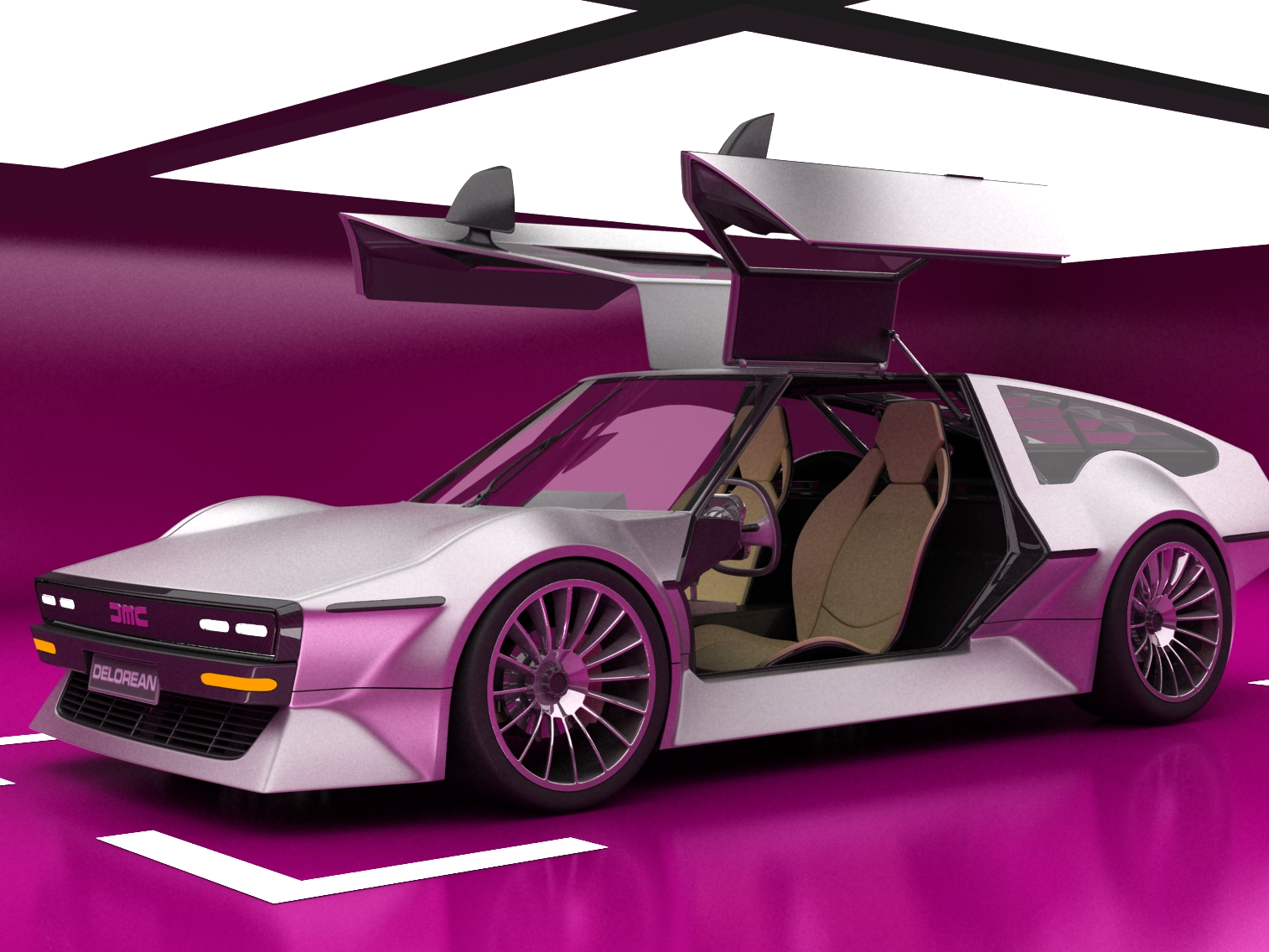 致敬DMC-12，原创跑车设计_hruibiao-站酷ZCOOL