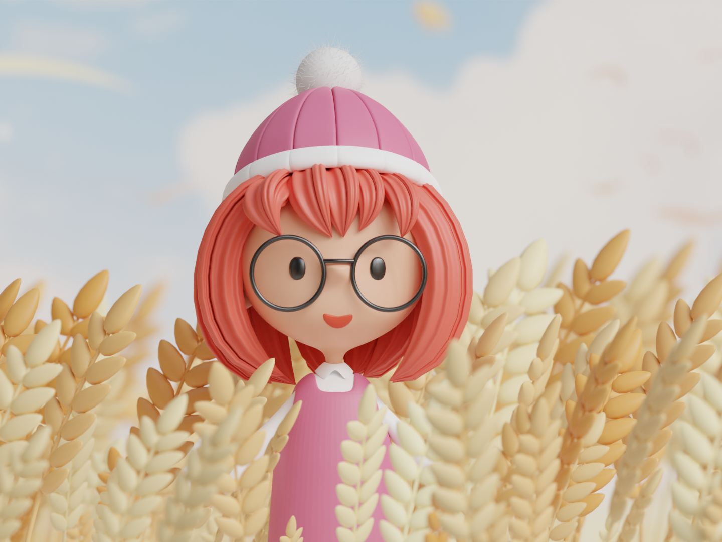 【3D】A little girl_AmelLee在这里哦-站酷ZCOOL