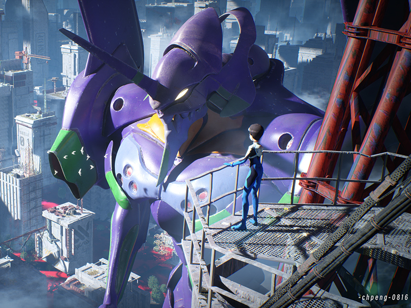 UE5练习丨EVA新世纪福音战士_鲲化而为鸟-站酷ZCOOL