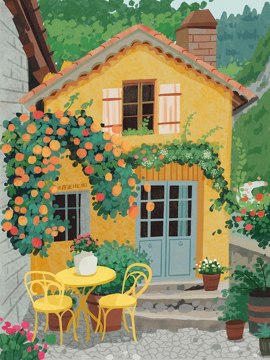 速写风景合集-大自然会治愈你_荷米Hemi-站酷ZCOOL