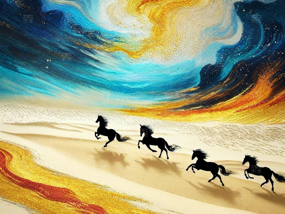 野性呼唤 骏马扬纱（一）_森村_AI-站酷ZCOOL