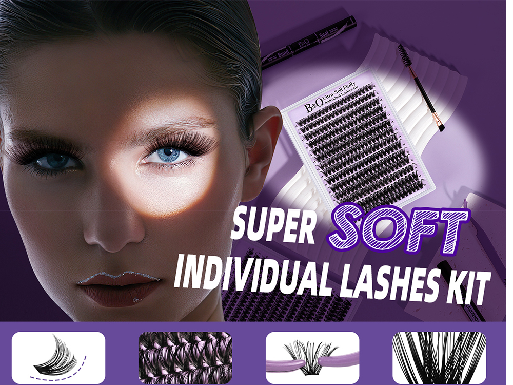SUPER SOFT INDIVIDUAL LASHES KIT_紫灵儿-站酷ZCOOL