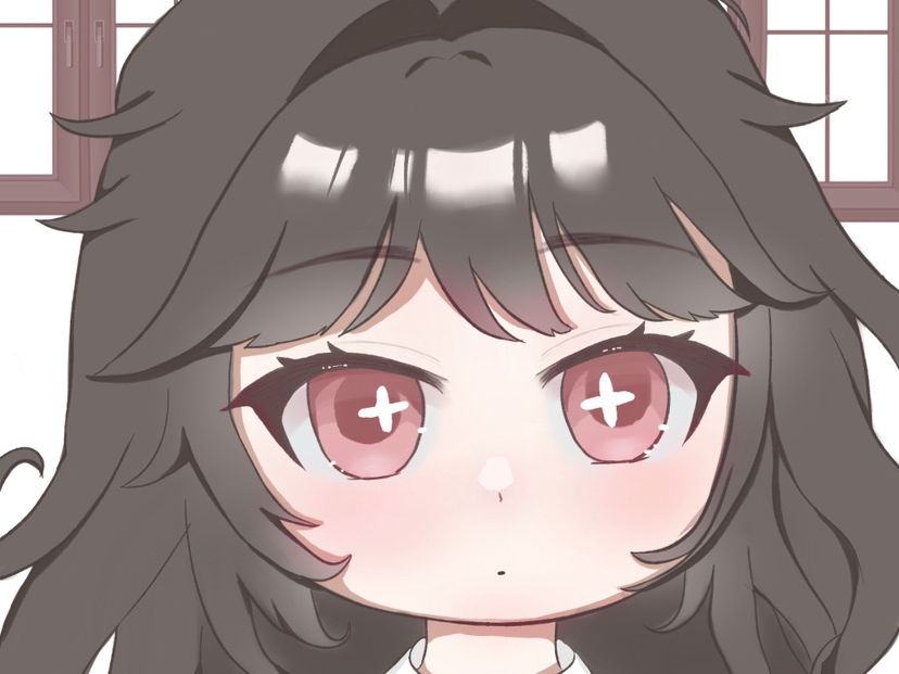 q版头像小女孩披头发_Z391120399-站酷ZCOOL