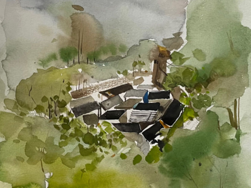 出去实习写生的画_blingblingk-站酷ZCOOL