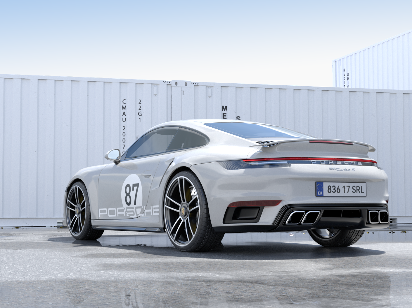Porsche 911 turbo S [Arnold render]_Zensait-站酷ZCOOL