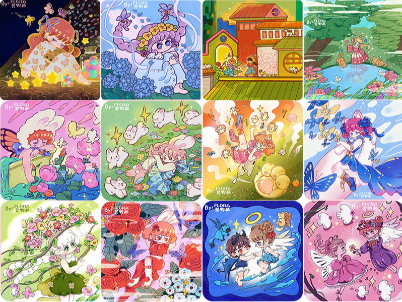 心情故事插画12篇_Flora芳野-站酷ZCOOL